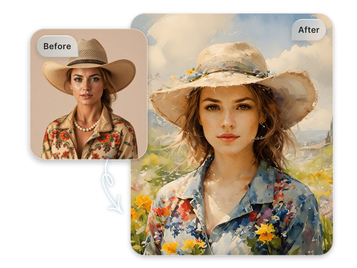 Convert Photo to Watercolor Painting for Free | Facewow