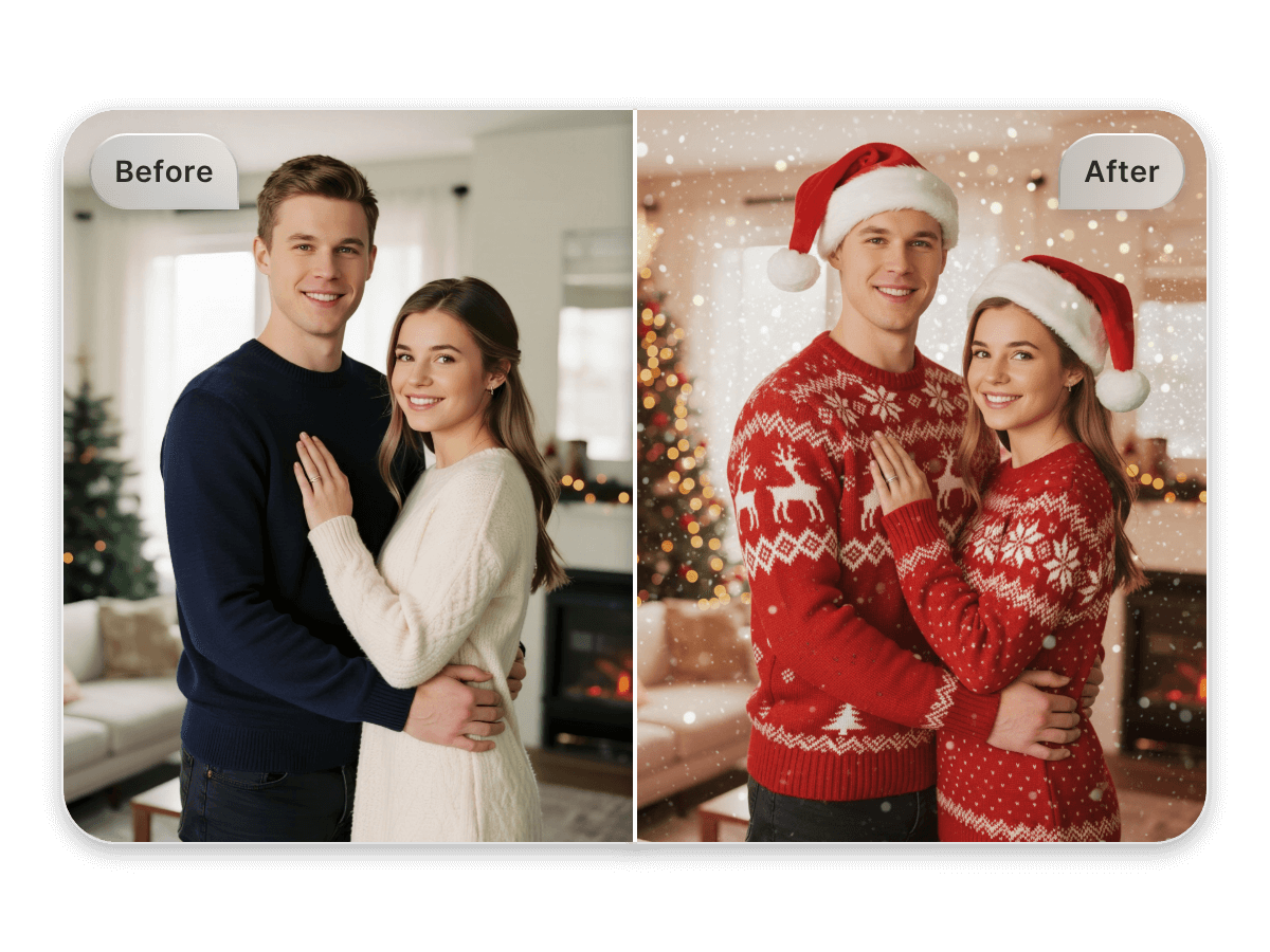 Free Christmas Filters Online – AI Christmas Photo Editor | Facewow