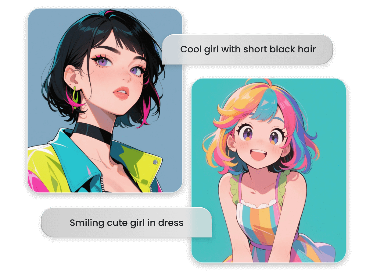 AI Anime Girl Generator Free Online (No Sign-up) | Facewow