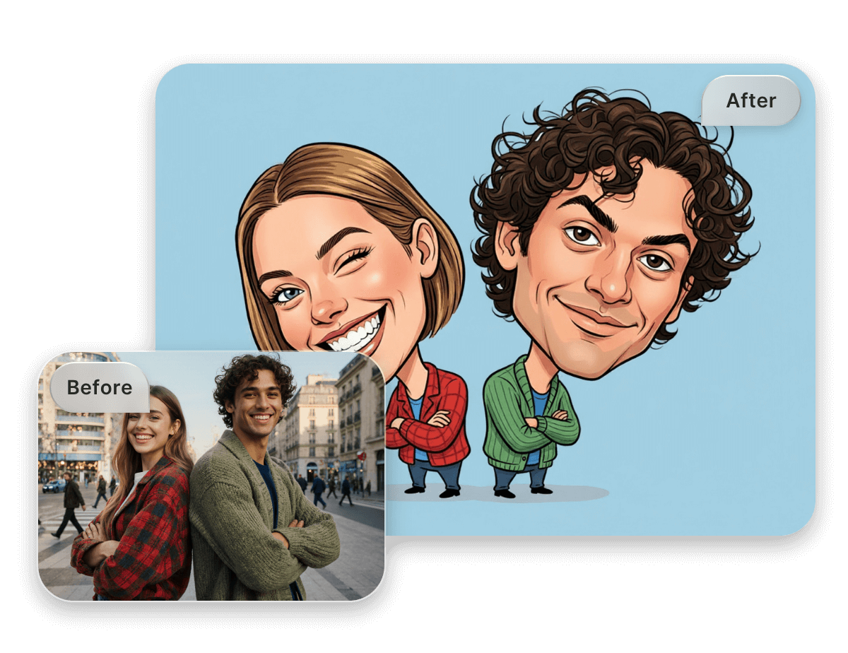 Free Online Caricature Maker – Turn Your Photo into a Caricature | Facewow